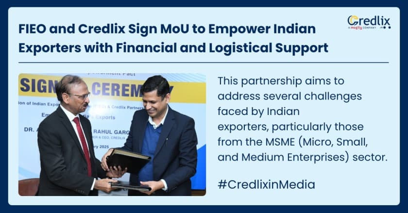 FIEO and Credlix Sign MoU to Empower Indian Exporters with Financial ...